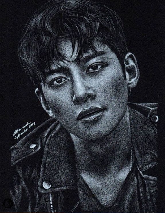 White Pencil on Black Paper Artwork - The Arty Teacher