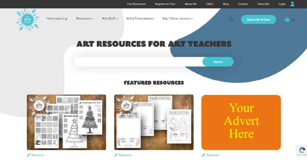 Advertising - The Arty Teacher