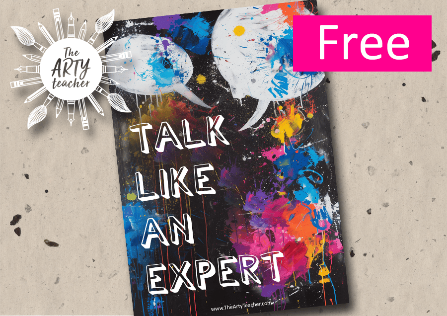 Talk Like an Expert Poster - The Arty Teacher