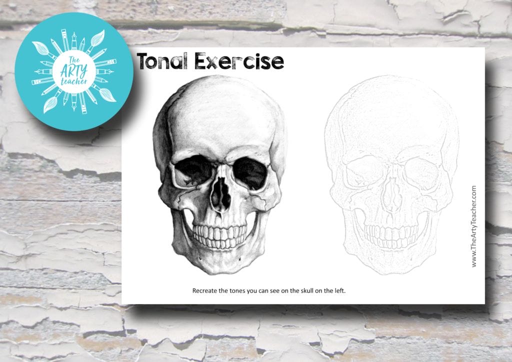Skull Tonal Exercise - The Arty Teacher