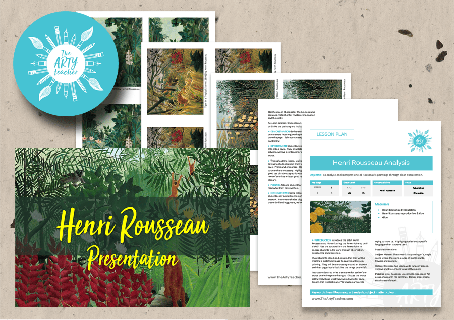 Henri Rousseau Analysis Lesson - The Arty Teacher