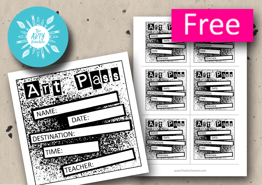 Art Room Pass - The Arty Teacher