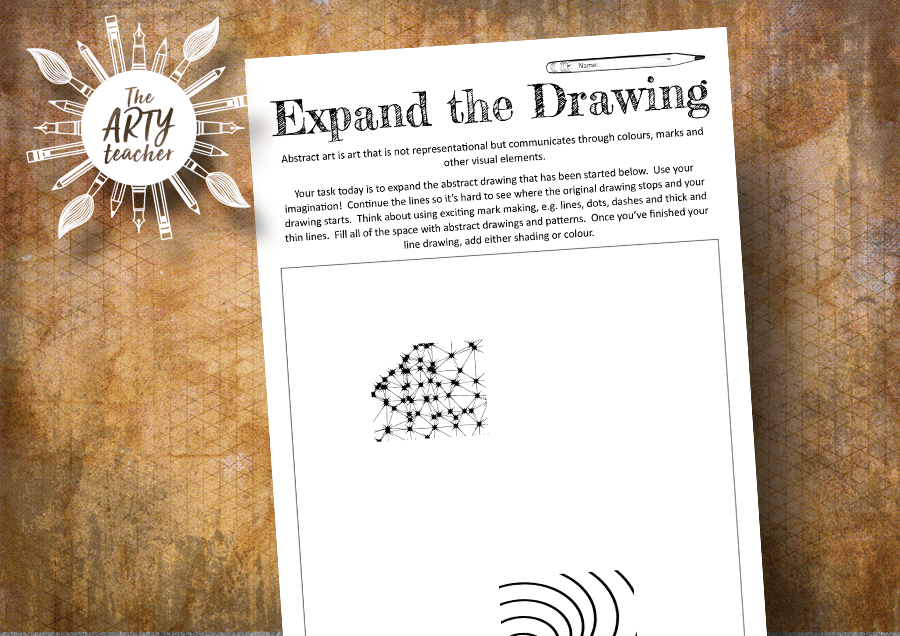 Expand the Drawing - Abstract - The Arty Teacher