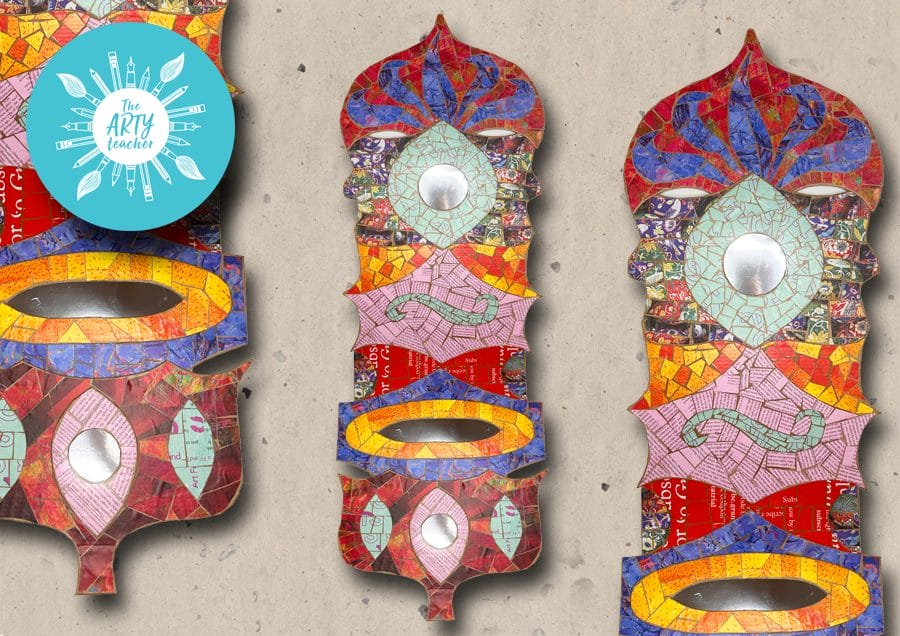 Gaudi Mosaic Mirror Unit of Work - The Arty Teacher