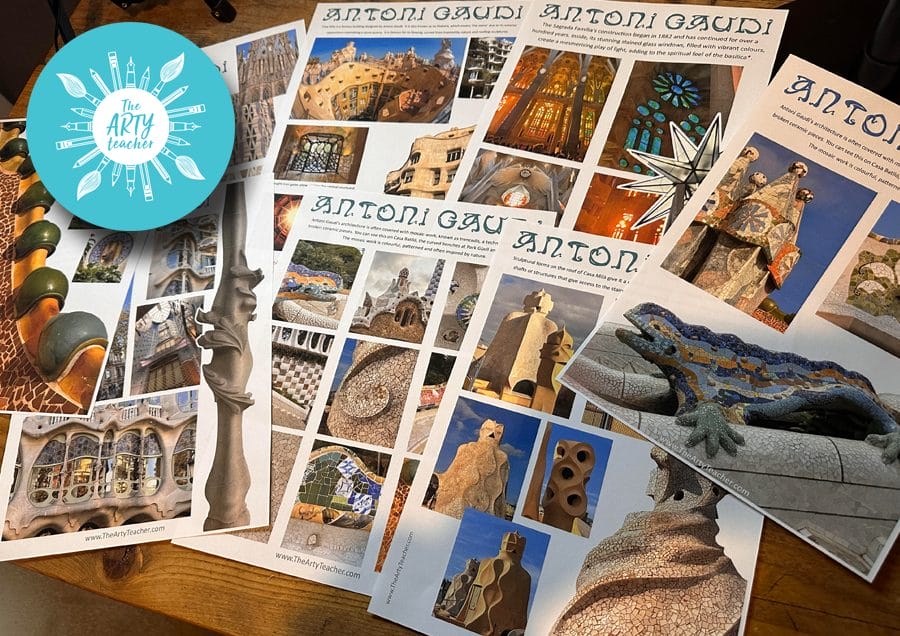9 Gaudi Resource Sheets - The Arty Teacher