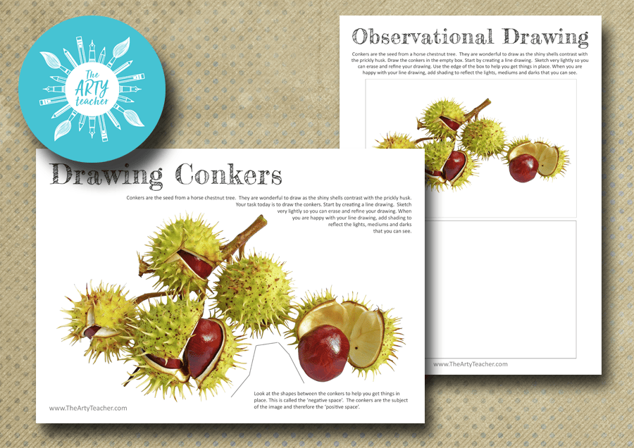 Drawing Conkers - The Arty Teacher