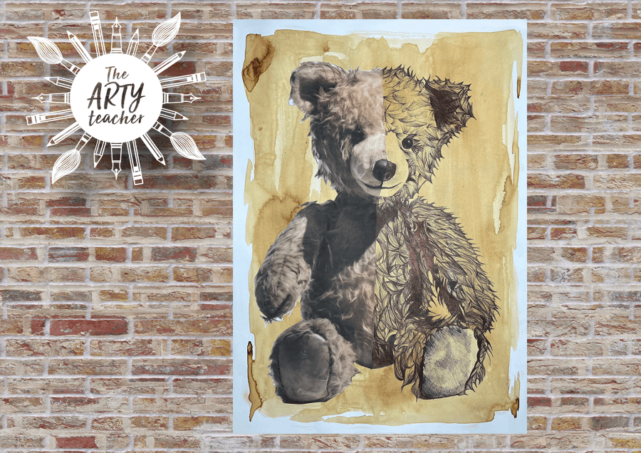 Scruffy Soft Toy: Drawing, Mark Making - The Arty Teacher