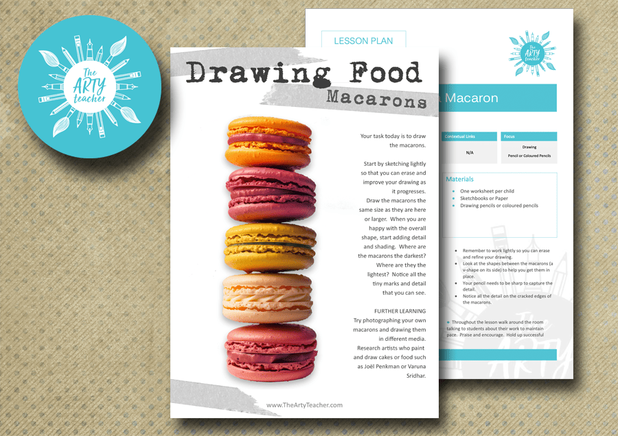Macarons Sub Lesson - The Arty Teacher
